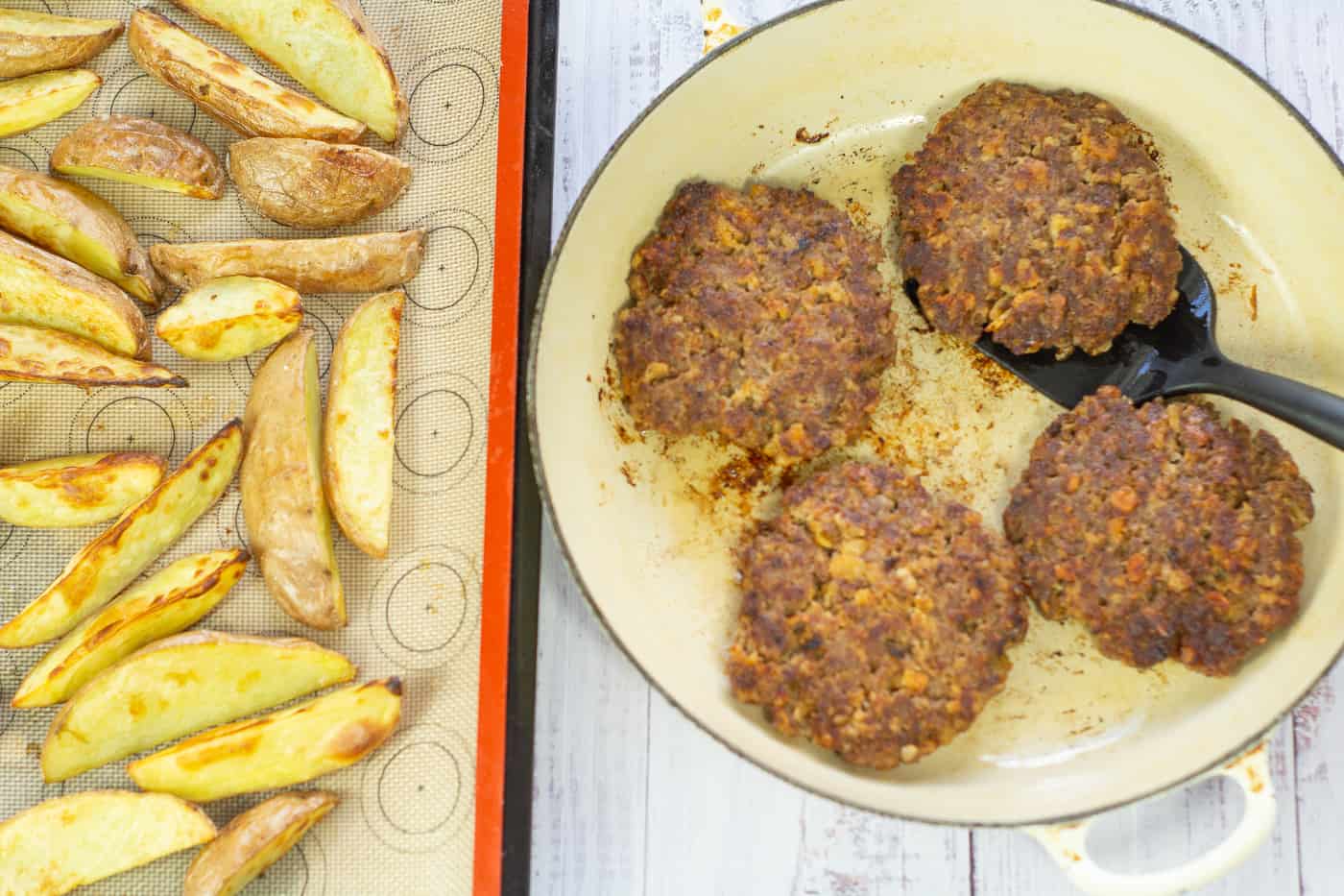 Easy Cheeseburger And Wedges - Apply to Face Blog