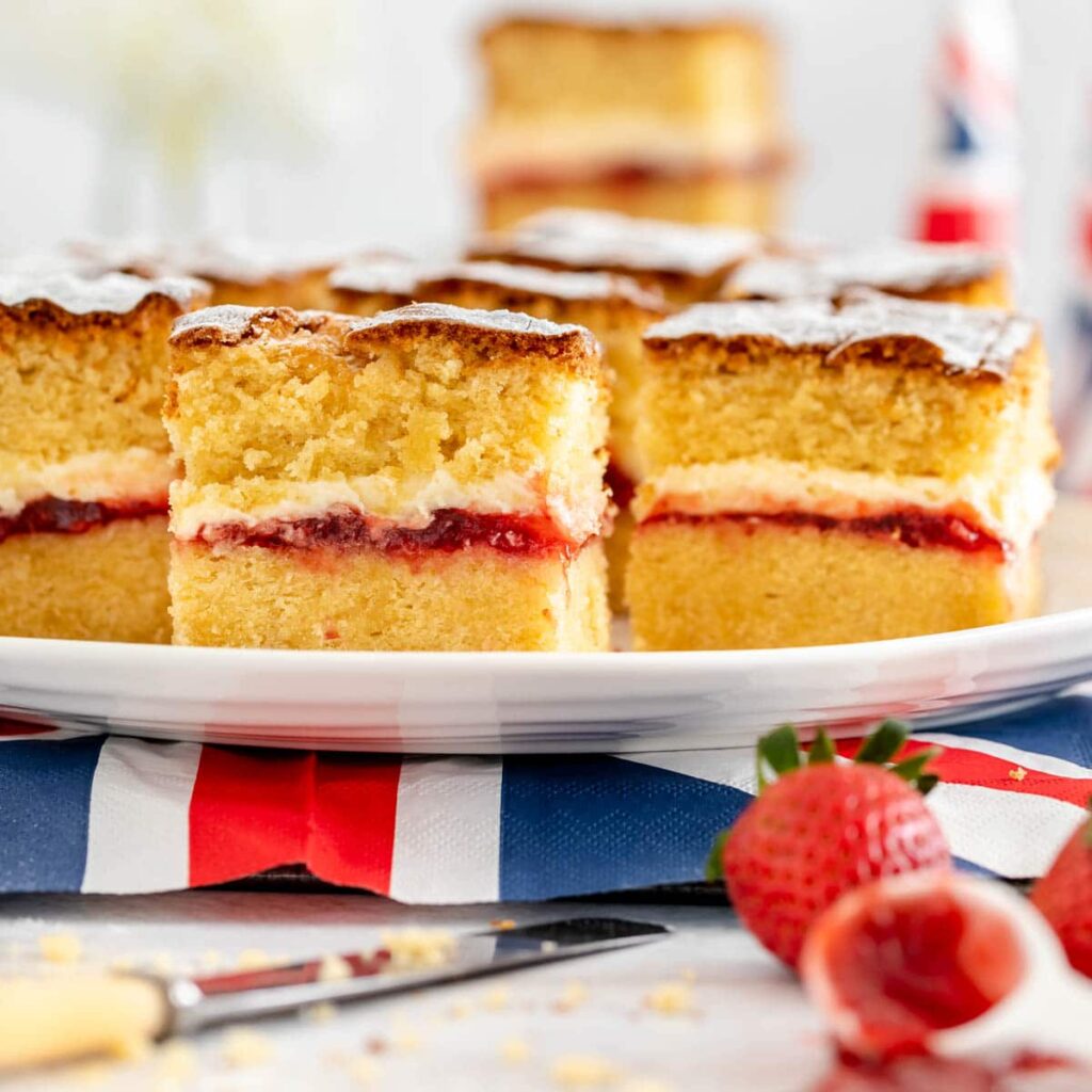 Victoria Sponge Traybake - Apply to Face Blog