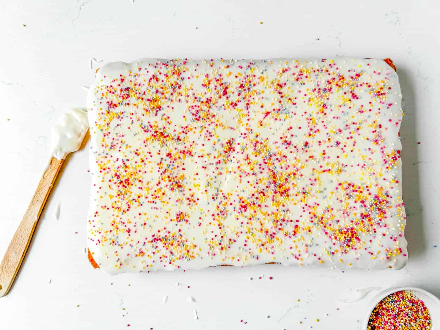 Easy Old School Sprinkle Cake - Apply to Face Blog